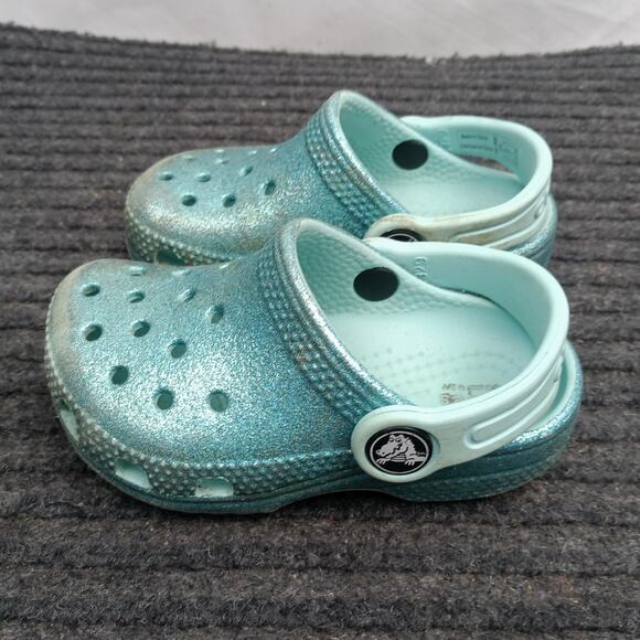 CROCS | Shoes | Crocs Toddler Slip On Clogs Sandals Teal | Poshmark